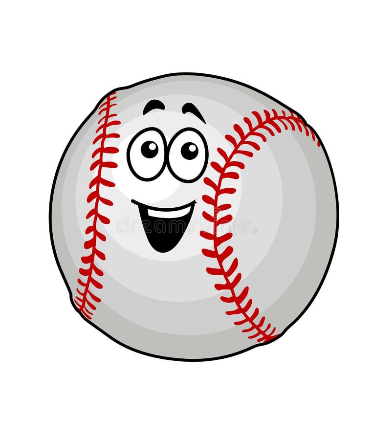 Baseball Face Cartoon stock vector. Illustration of head - 23782405
