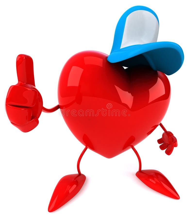 Fun heart stock illustration. Illustration of design - 47356906
