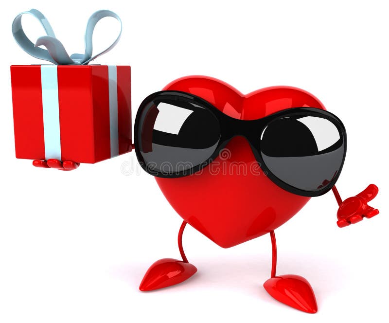 Fun heart stock illustration. Illustration of design - 73668596