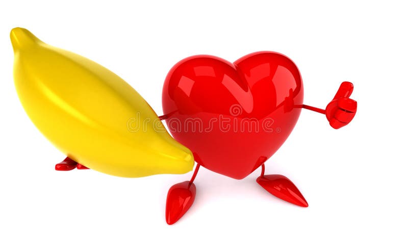 Fun heart stock illustration. Illustration of fruit, isolated - 73668622