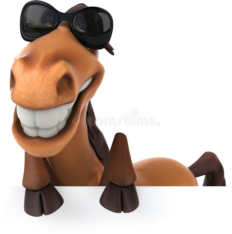 Fun horse stock illustration. Illustration of horse, wild - 30819229