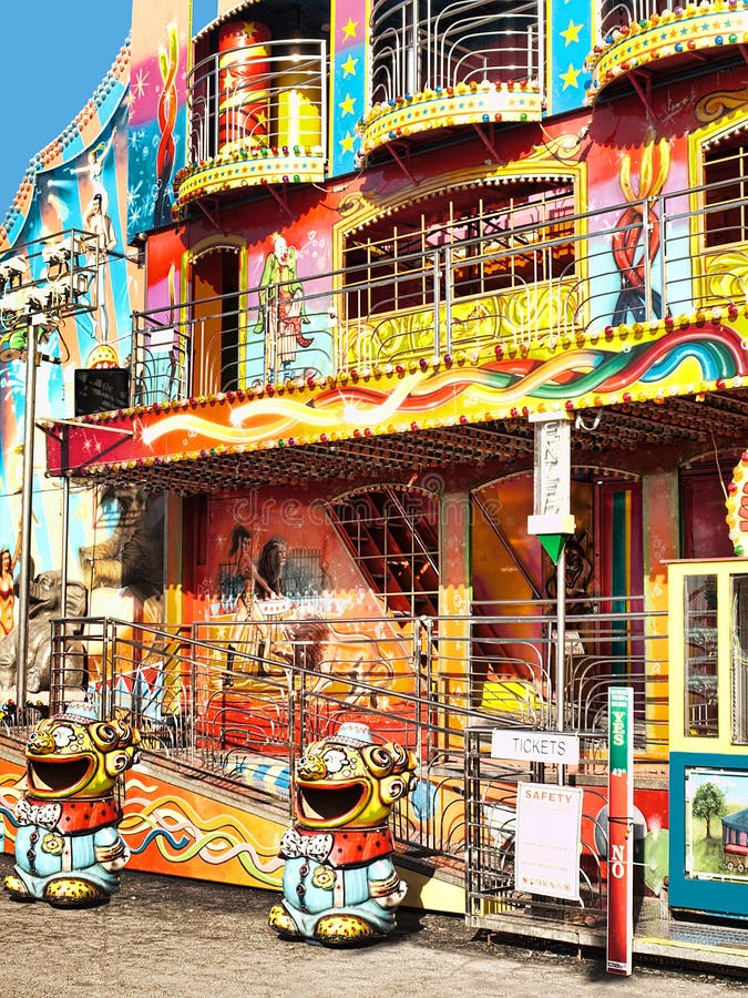 Fun house exterior stock photo. Image of fair, entertainment - 36824320