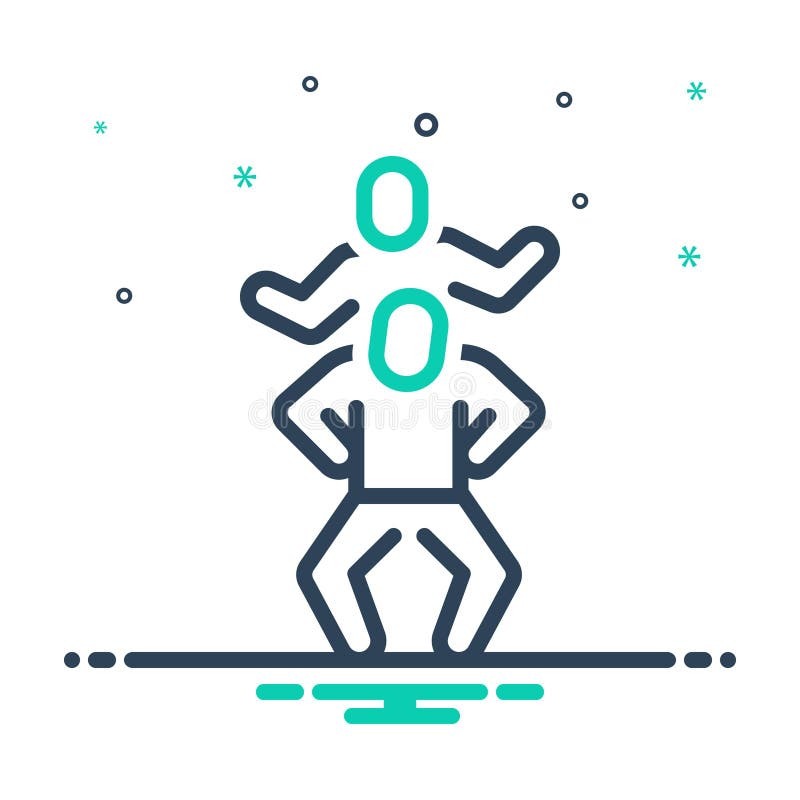 Mix Icon for Fun, Mockery and Banter Stock Illustration - Illustration ...