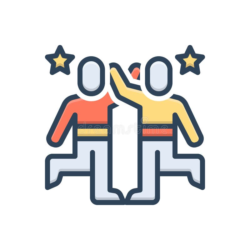 Color Illustration Icon for Fun, Mockery and Delight Stock Illustration ...