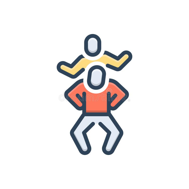 Color Illustration Icon for Fun, Mockery and Banter Stock Illustration ...