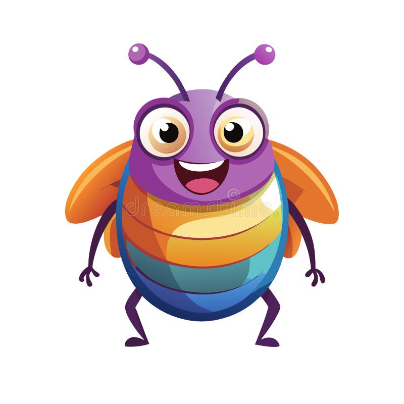 Bounce the Bouncing Beetle Fun Character Design Stock Vector ...