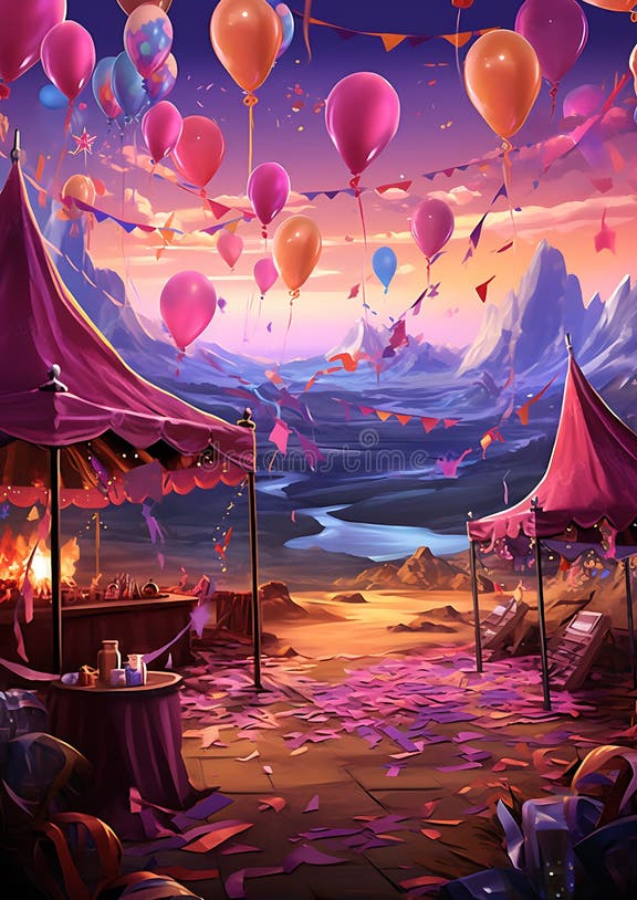 Fun invitation backdrops stock illustration. Illustration of splash ...