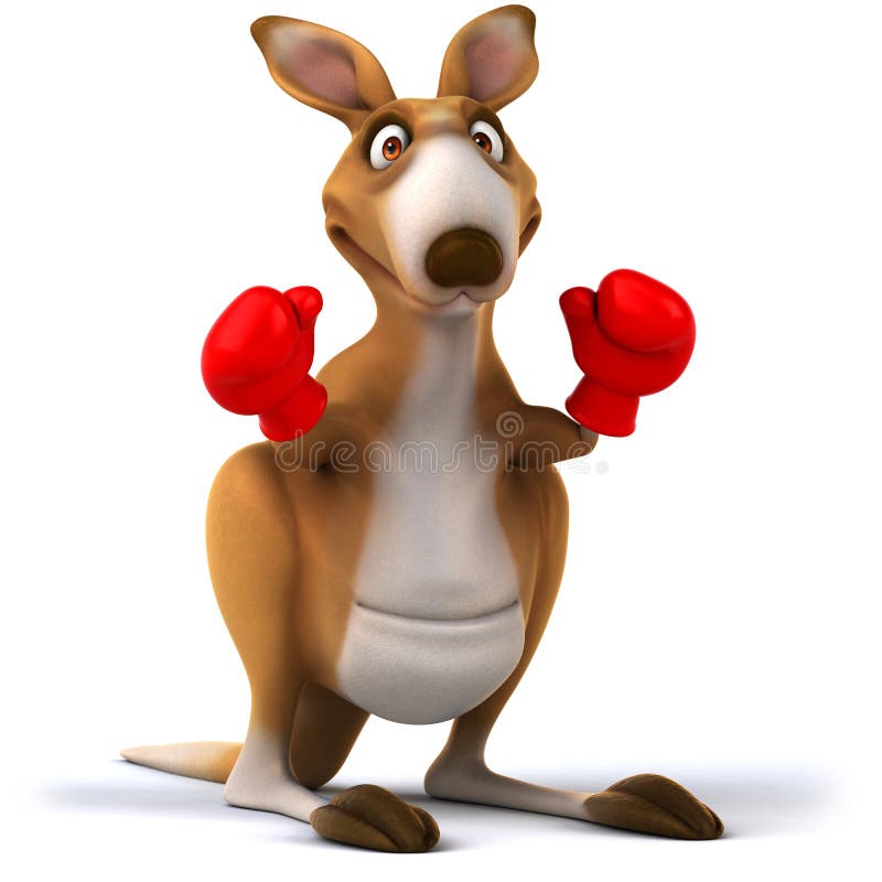 Fun kangaroo stock illustration. Illustration of looking - 26636039