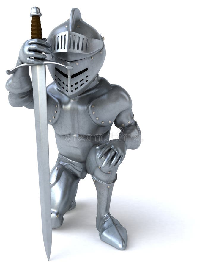 Fun knight stock illustration. Illustration of armor - 54831000