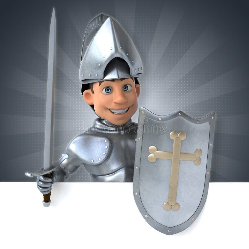 Fun knight stock illustration. Illustration of gladiator - 67461906