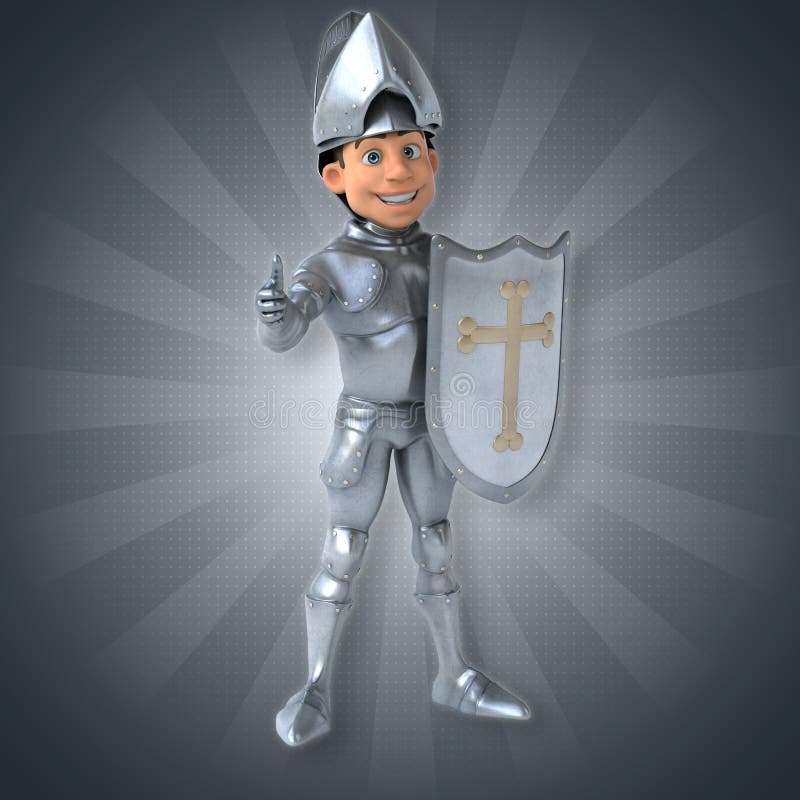 Fun knight stock illustration. Illustration of armour - 67461911