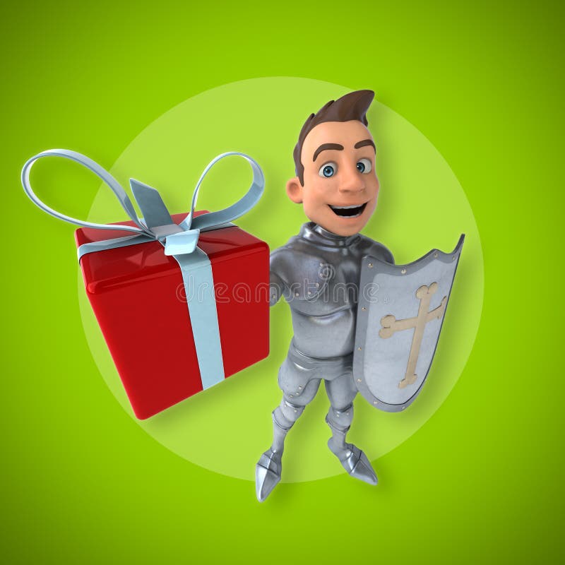 Fun knight stock illustration. Illustration of fight - 74040247