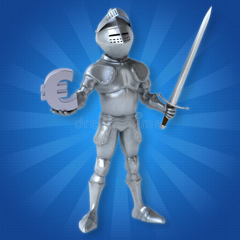 Fun knight stock illustration. Illustration of combat - 74040359