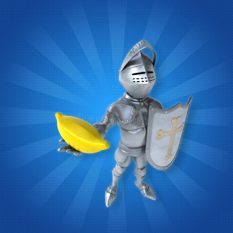 Fun knight stock illustration. Illustration of reflection - 76175359