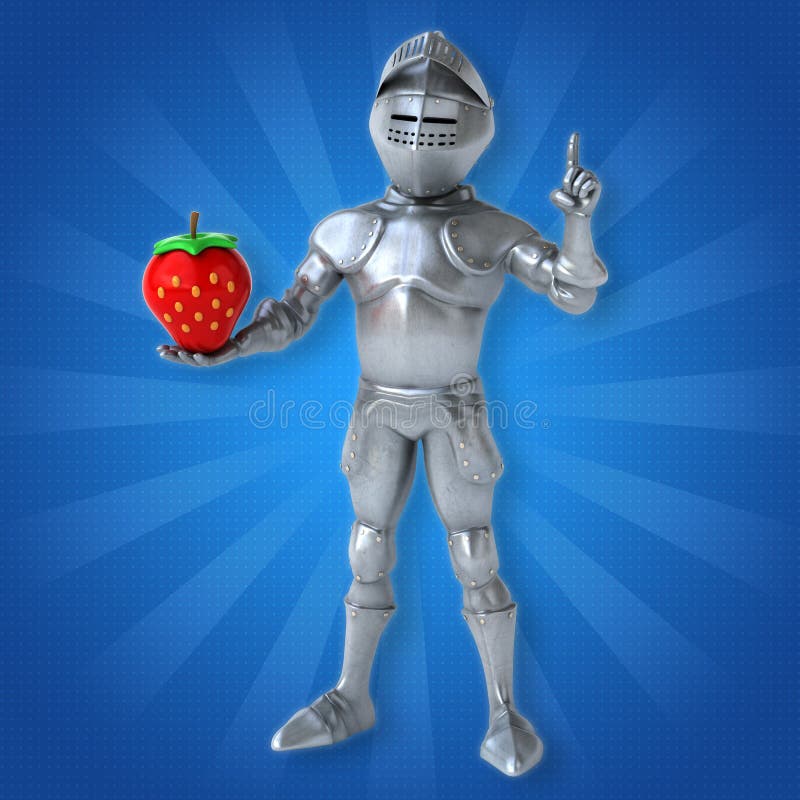 Fun knight stock illustration. Illustration of character - 76175497