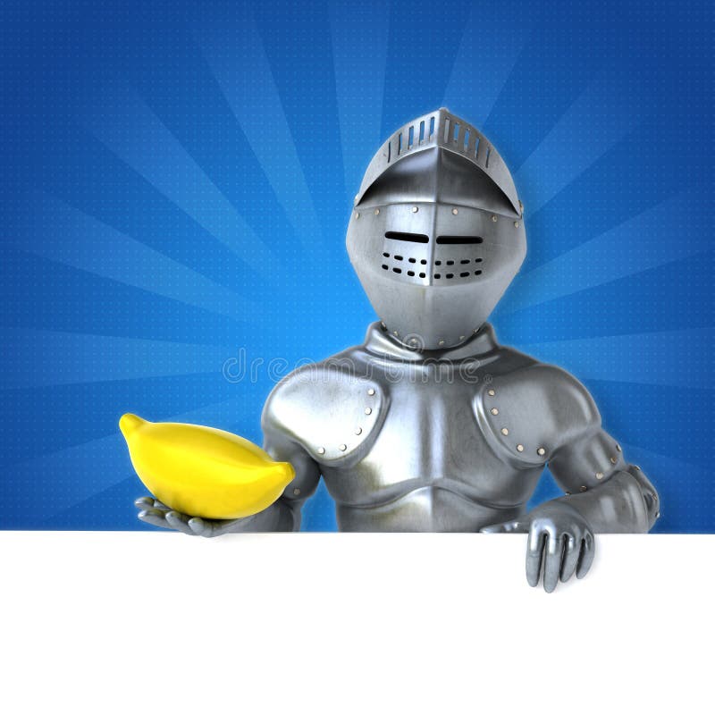 Fun knight stock illustration. Illustration of metal - 76175540