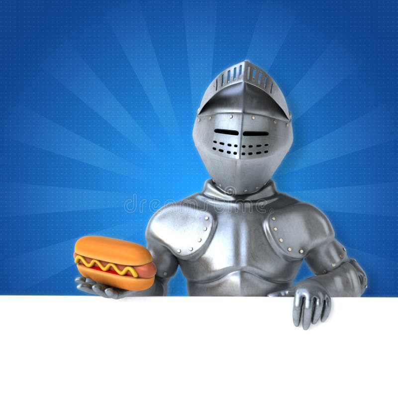 Fun knight stock illustration. Illustration of clipart - 78973932
