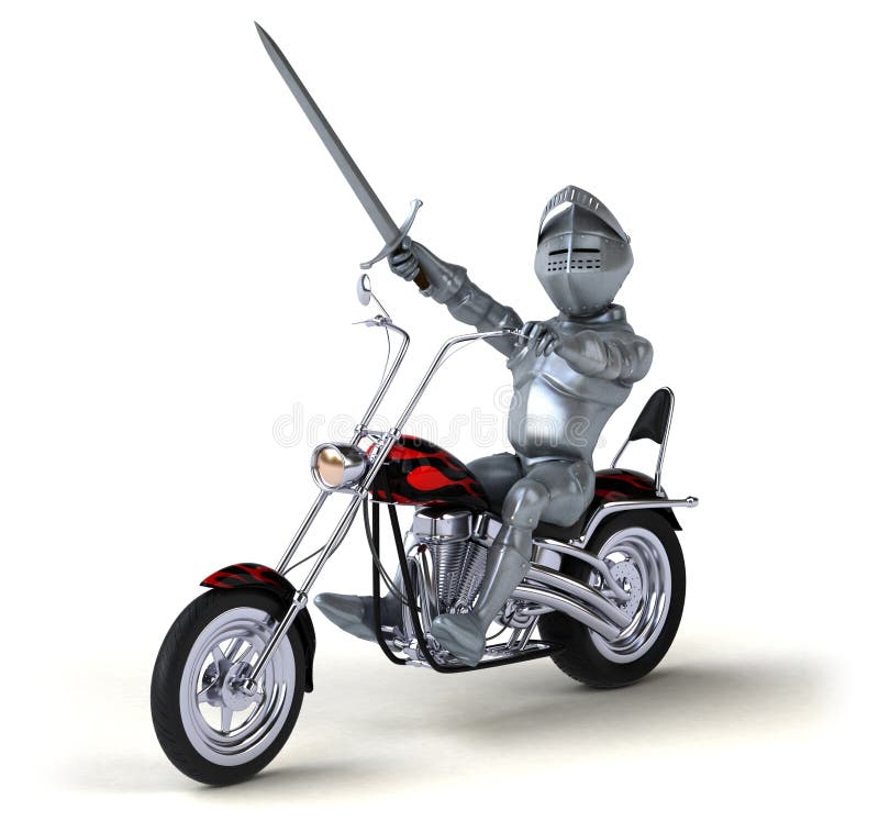 Knight Motorcycle Stock Illustrations – 154 Knight Motorcycle Stock ...