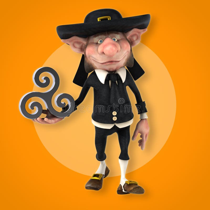 Fun Korrigan - 3D Illustration Stock Illustration - Illustration of ...