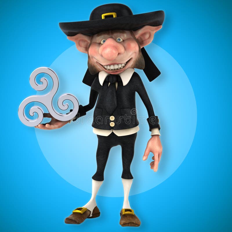 Fun Korrigan - 3D Illustration Stock Illustration - Illustration of ...