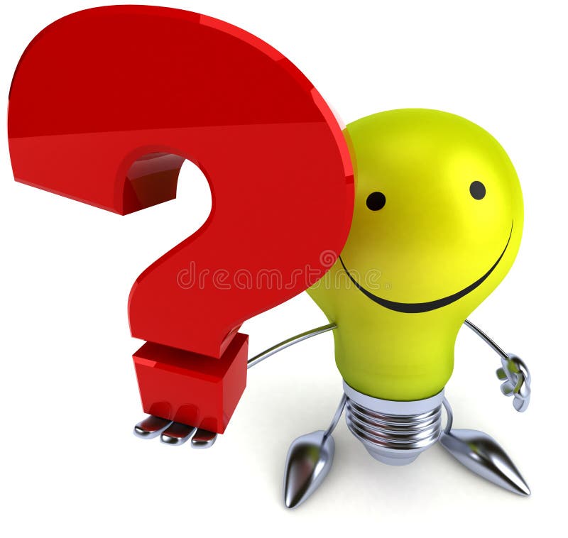 Fun light bulb stock illustration. Illustration of business - 45461085