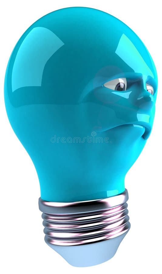 Fun light bulb stock illustration. Illustration of creation - 46235396