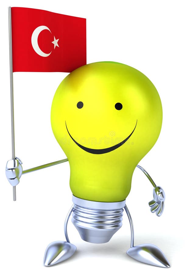 Fun light bulb stock illustration. Illustration of creation - 55711878