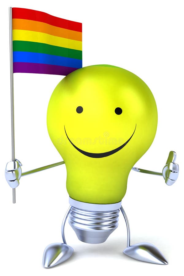 Fun light bulb stock illustration. Illustration of object - 55760572