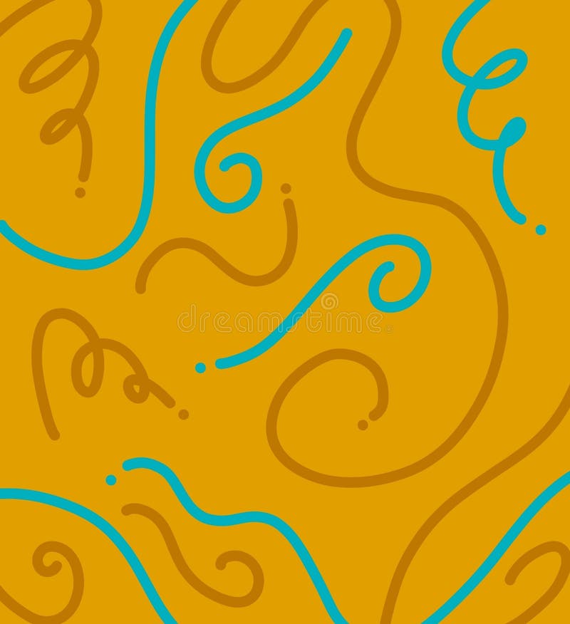 Fun Lines Doodle Seamles Pattern Stock Illustration - Illustration of ...