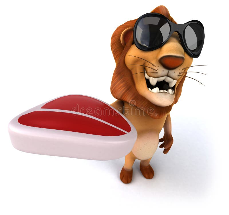 Fun lion stock illustration. Illustration of predator - 46820014