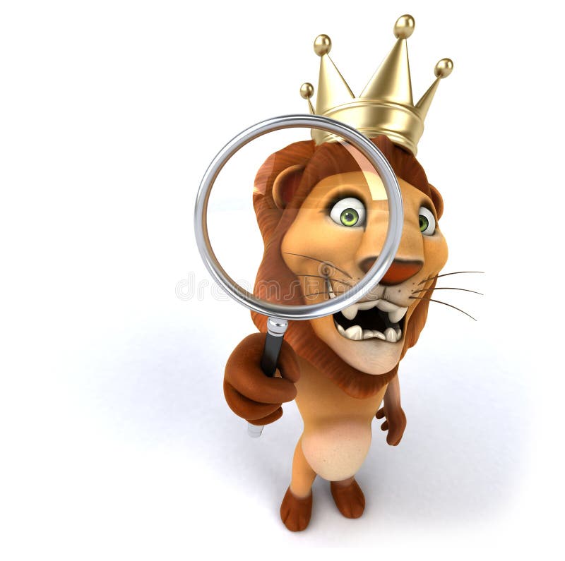 Fun lion stock illustration. Illustration of jungle, safari - 48744360