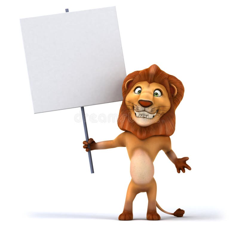 Fun lion stock illustration. Illustration of muscle, natural - 50803819