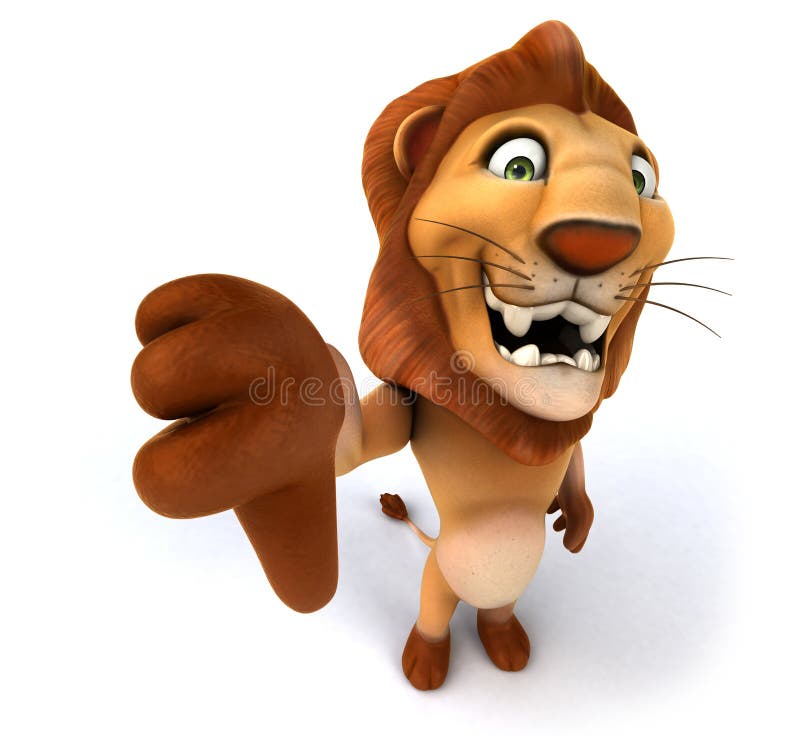 Fun lion stock illustration. Illustration of beast, mammal - 50803882
