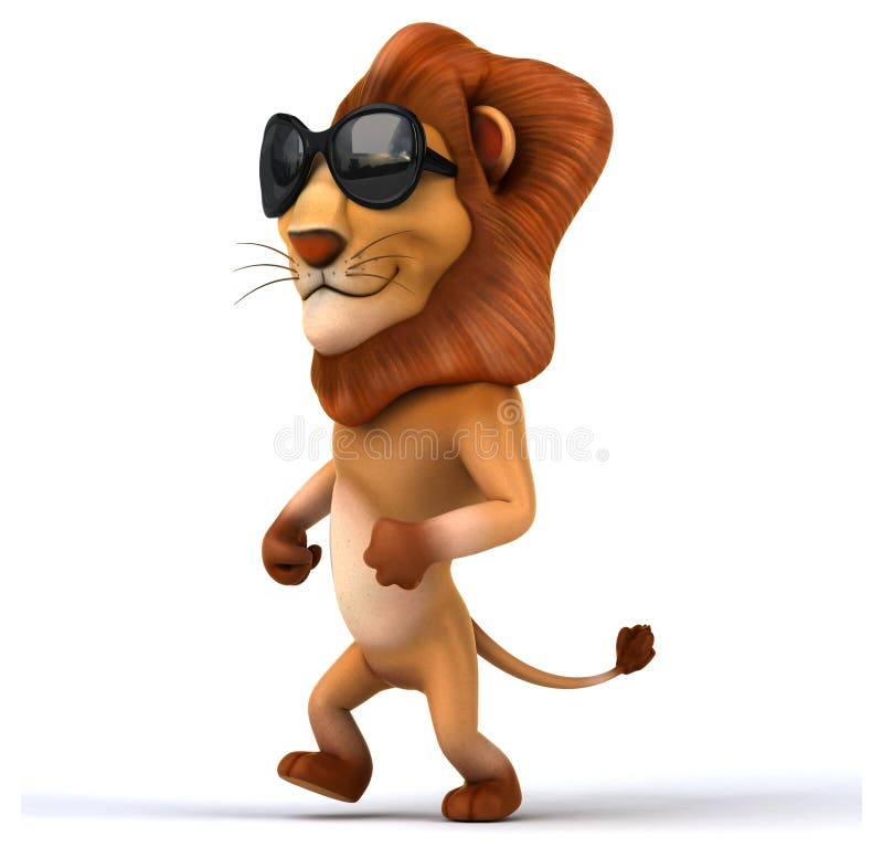 Fun lion stock illustration. Illustration of majestic - 53995892