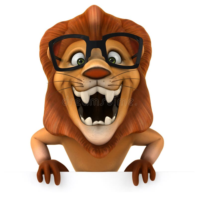 Fun lion stock illustration. Illustration of beast, lion - 54715099