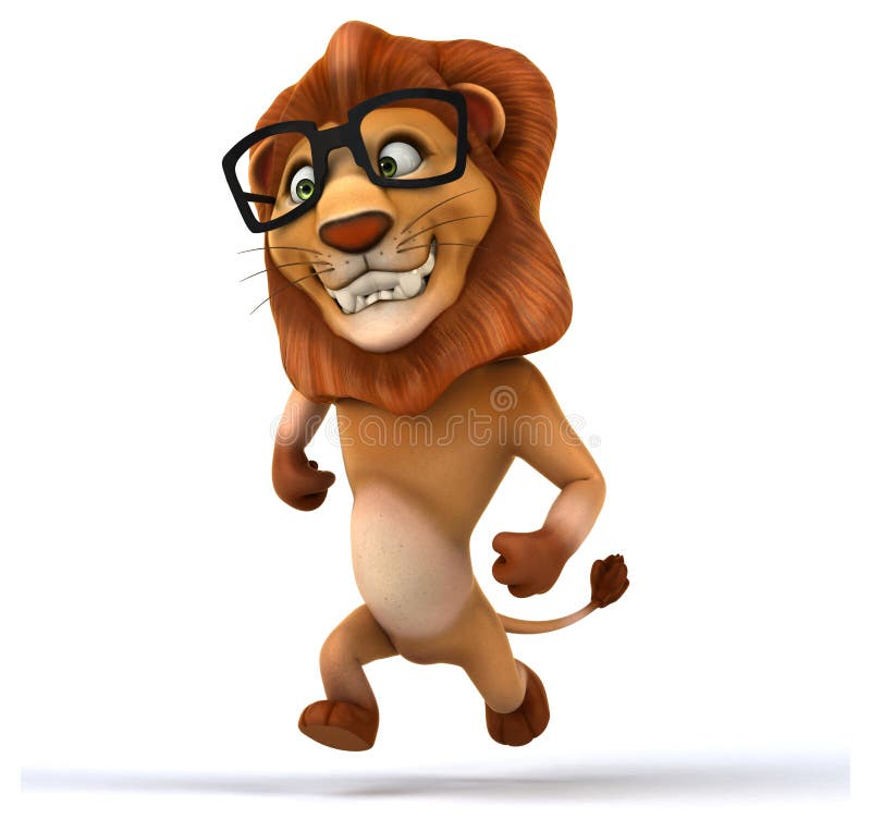 Fun lion stock illustration. Illustration of power, paws - 55856106