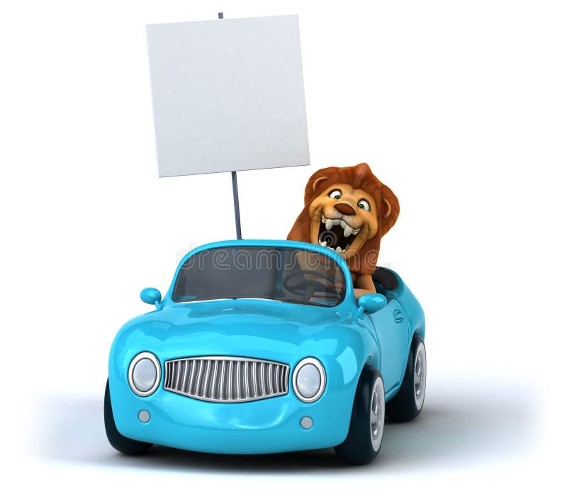 Fun lion stock illustration. Illustration of isolated - 57319366