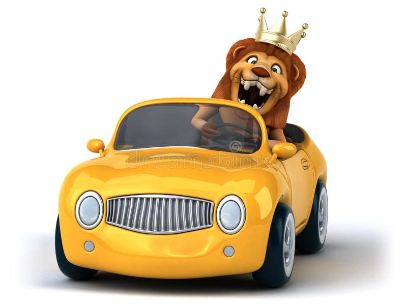 Fun lion stock illustration. Illustration of king, aerodynamic - 57319512