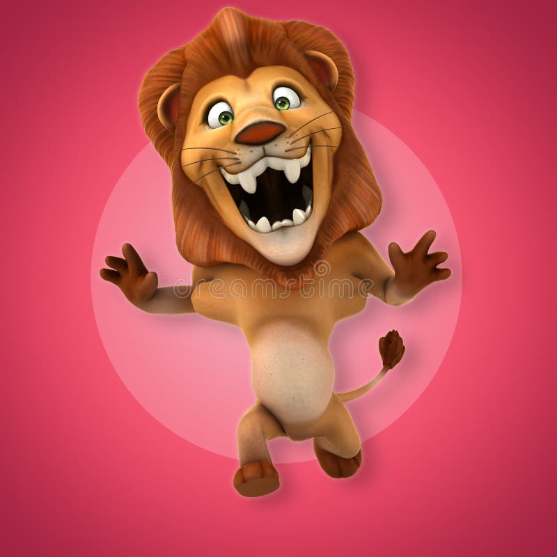 Fun lion stock illustration. Illustration of dangerous - 66698635