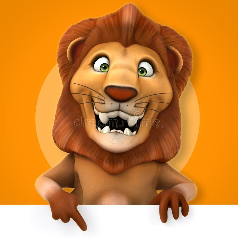 Fun lion stock illustration. Illustration of claws, power - 47585113