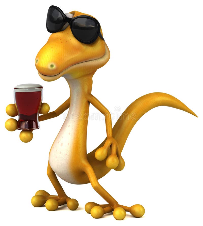 Fun lizard stock illustration. Illustration of pint, changing - 70776730