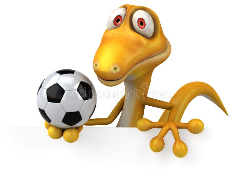 Cartoon Triceratops Playing Soccer Stock Vector - Illustration of ball ...