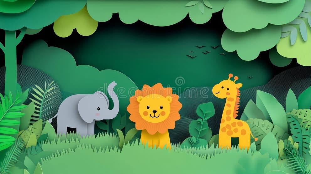 A Fun-loving Collection of 3D Animals in a Dense Jungle Environment ...