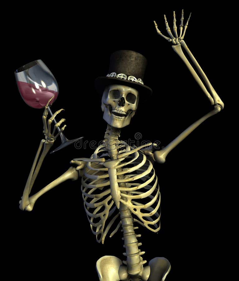 Drinking Skeleton Stock Illustrations – 200 Drinking Skeleton Stock ...