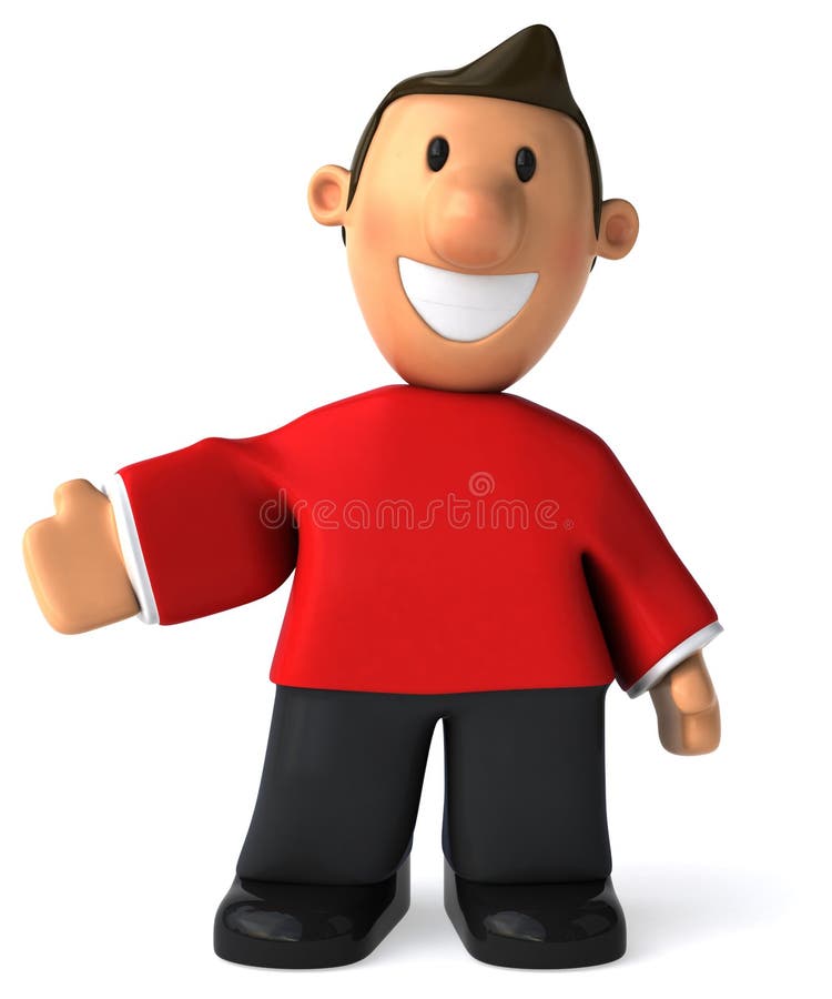 Fun man stock illustration. Illustration of person, smile - 46625483