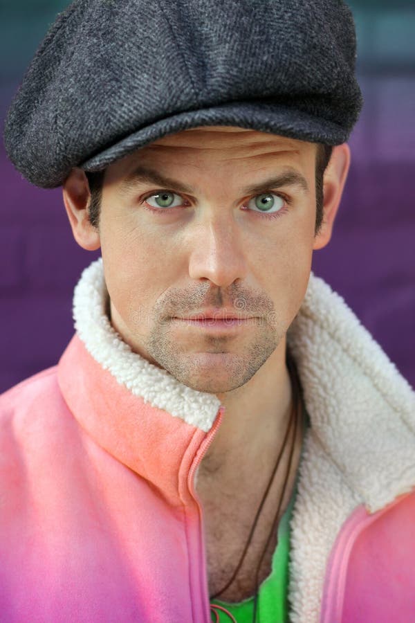 Fun man in pink stock image. Image of stylish, urban - 23216299