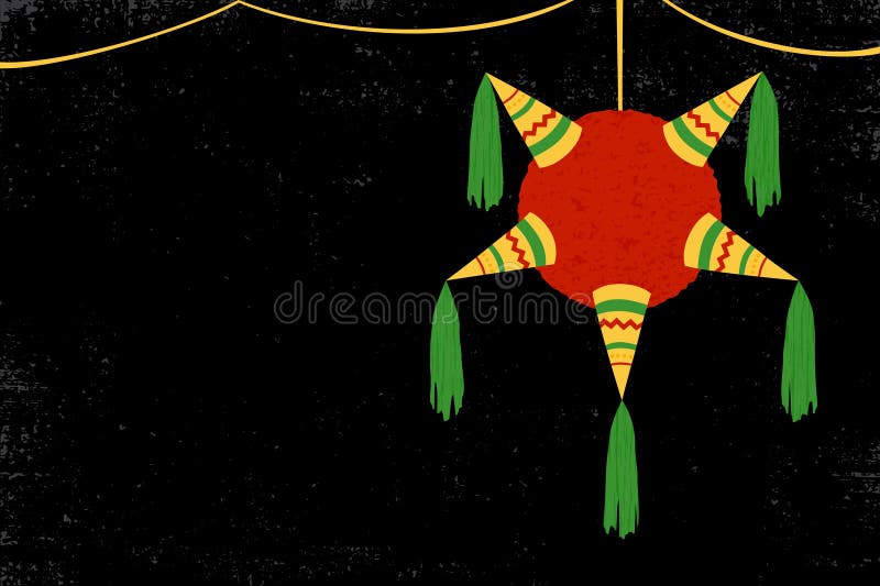 A Fun Mexican Five Point Piñata Stock Vector - Illustration of point ...