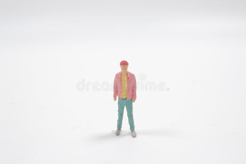 The Fun of a Mini Figure World Stock Photo - Image of miniature, person ...