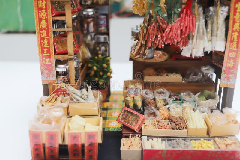 A Fun of Mini Models Display of Old HK Life Editorial Stock Image ...