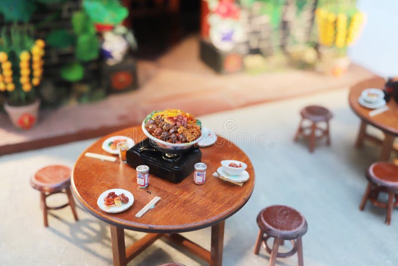 A Fun of Mini Models Display of Old HK Life Editorial Stock Photo ...